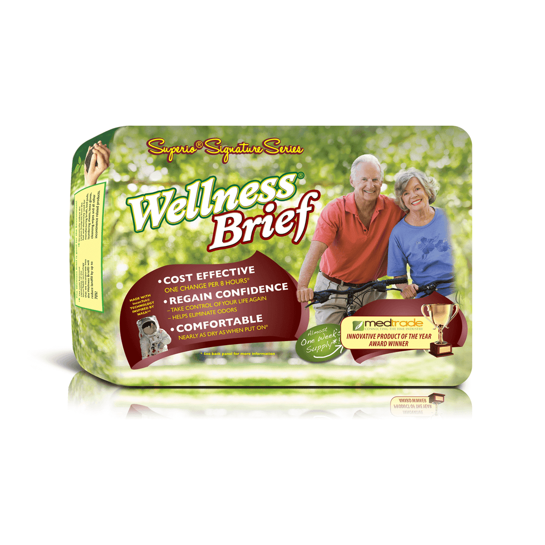 Adult Diaper Briefs | Wellness Brief Superio Diaper | Wellness Briefs